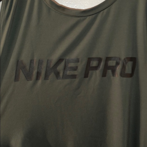 Nike | Tops | Dark Green Nike Pro Muscle Tee | Poshmark